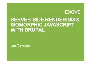 Isomorphic server side rendering with Twig | PDF | Web Development | Internet