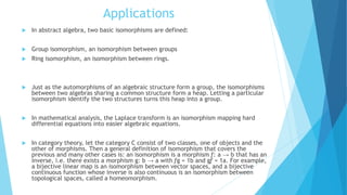 Isomorphism in Math | PPTX