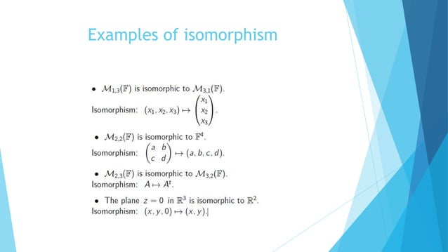 Isomorphism in Math | PPTX | Physics | Science