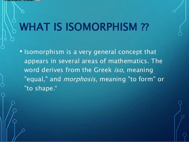 Isomorphism Graph