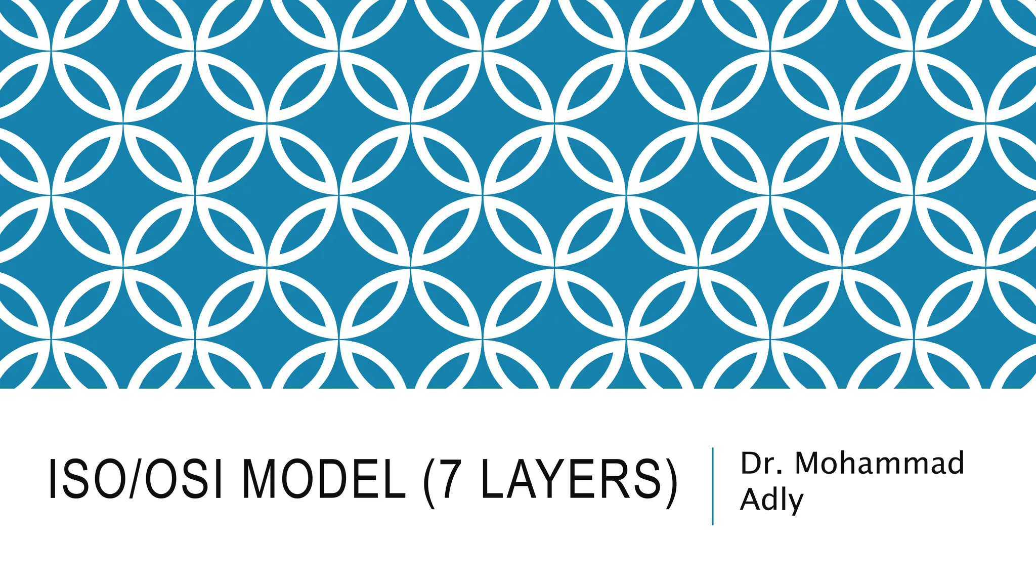 The seven layers associated with ISO OSI Model .pptx