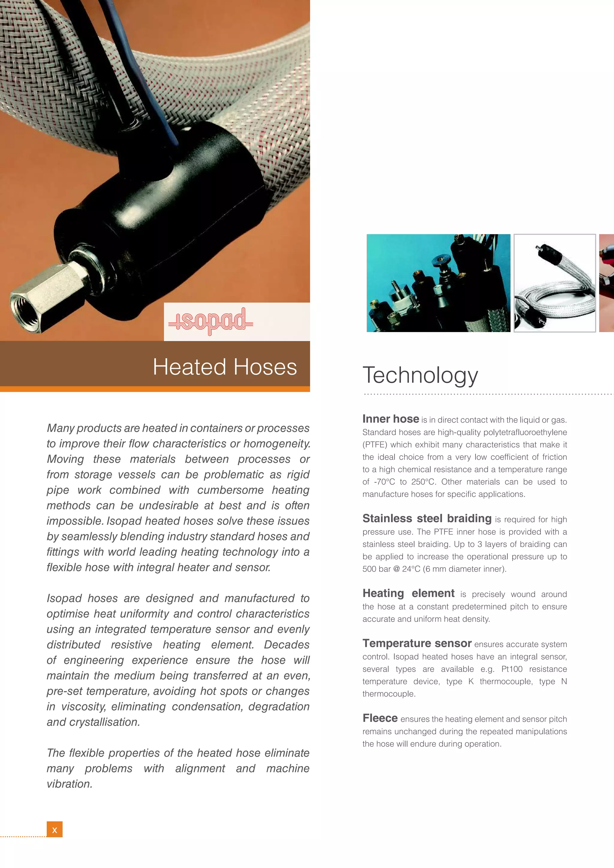 Isopad Flexible Heated Hoses, Gas Analyser Hose, Heavy Oil Transfer ...