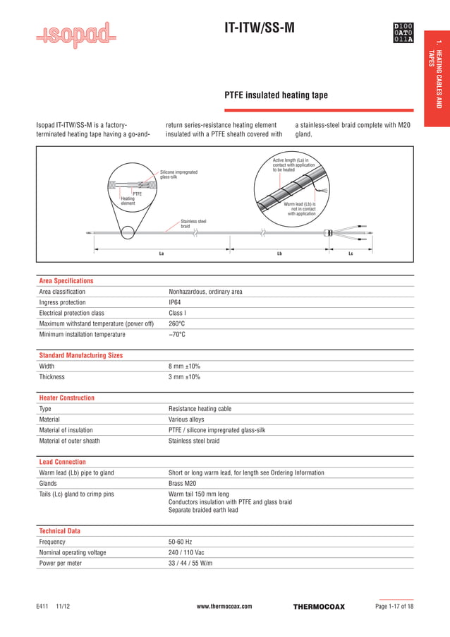 Isopad Flexible Heated Hoses, Gas Analyser Hose, Heavy Oil Transfer ...