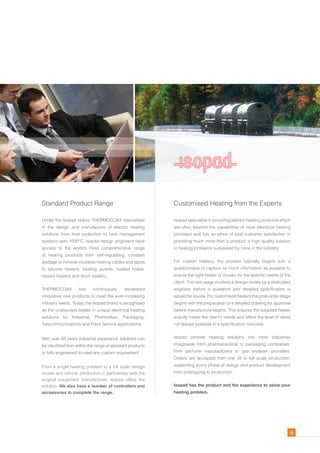Isopad Standard Heating - Full Product Catalogue | PDF