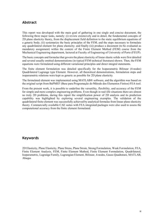 Isoparametric bilinear quadrilateral element | PDF