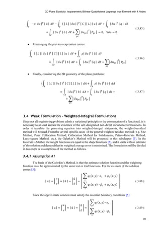 Isoparametric bilinear quadrilateral element | PDF