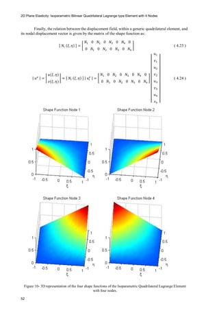 Isoparametric bilinear quadrilateral element | PDF