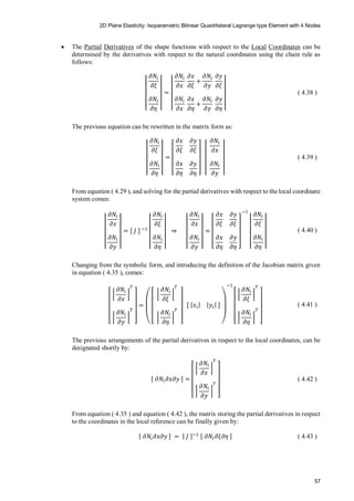 Isoparametric bilinear quadrilateral element | PDF