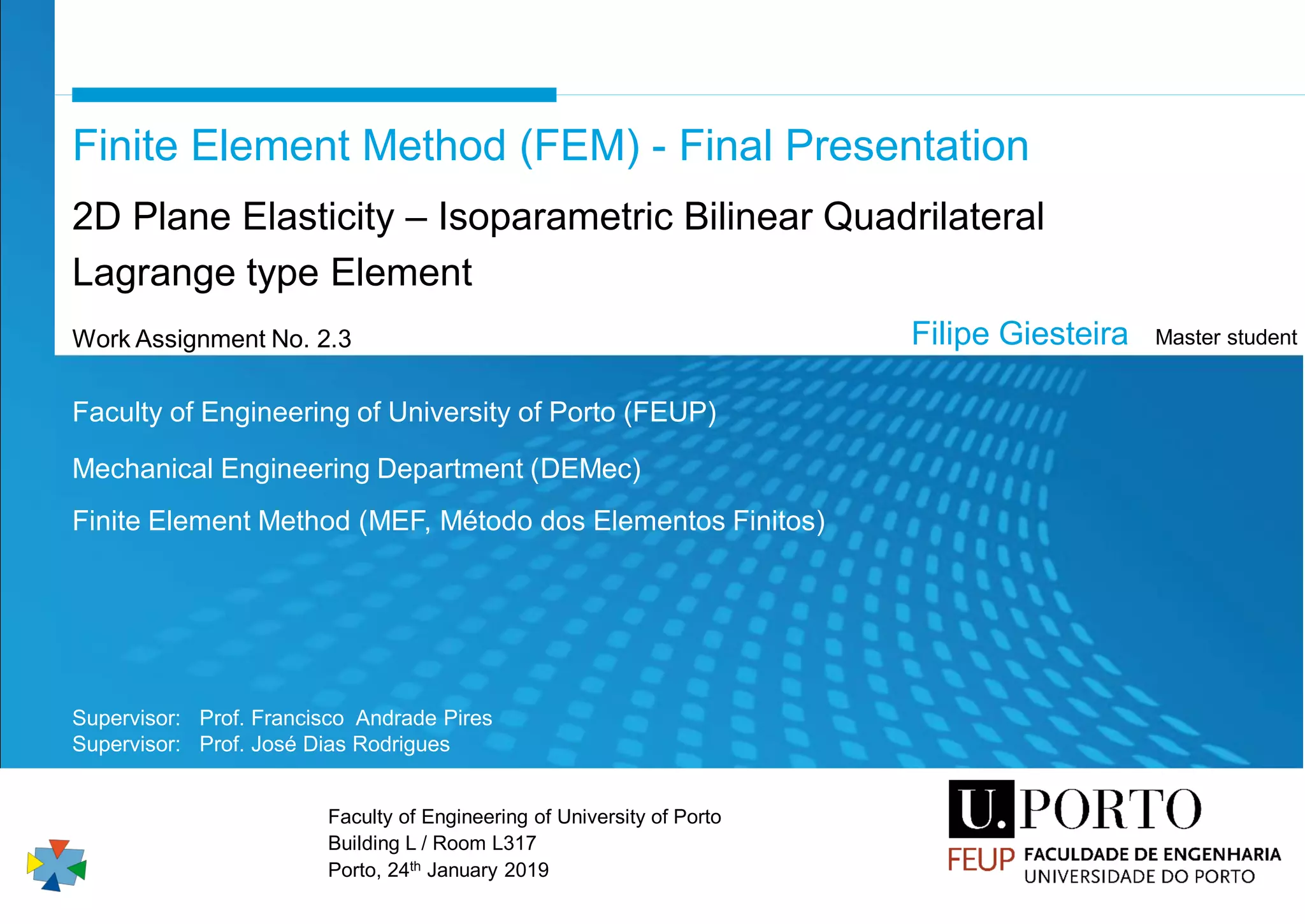 Isoparametric bilinear quadrilateral element _ ppt presentation | PDF