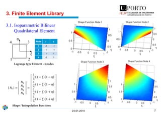 Isoparametric bilinear quadrilateral element _ ppt presentation | PDF