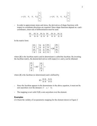 Isoparametric mapping | PDF