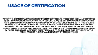 iso certifications in singapore | PDF