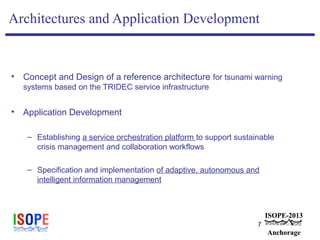 The Evolution of Disaster Early Warning Systems in the TRIDEC Project | PPT