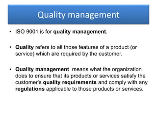Iso (International organization for standardization) | PPTX