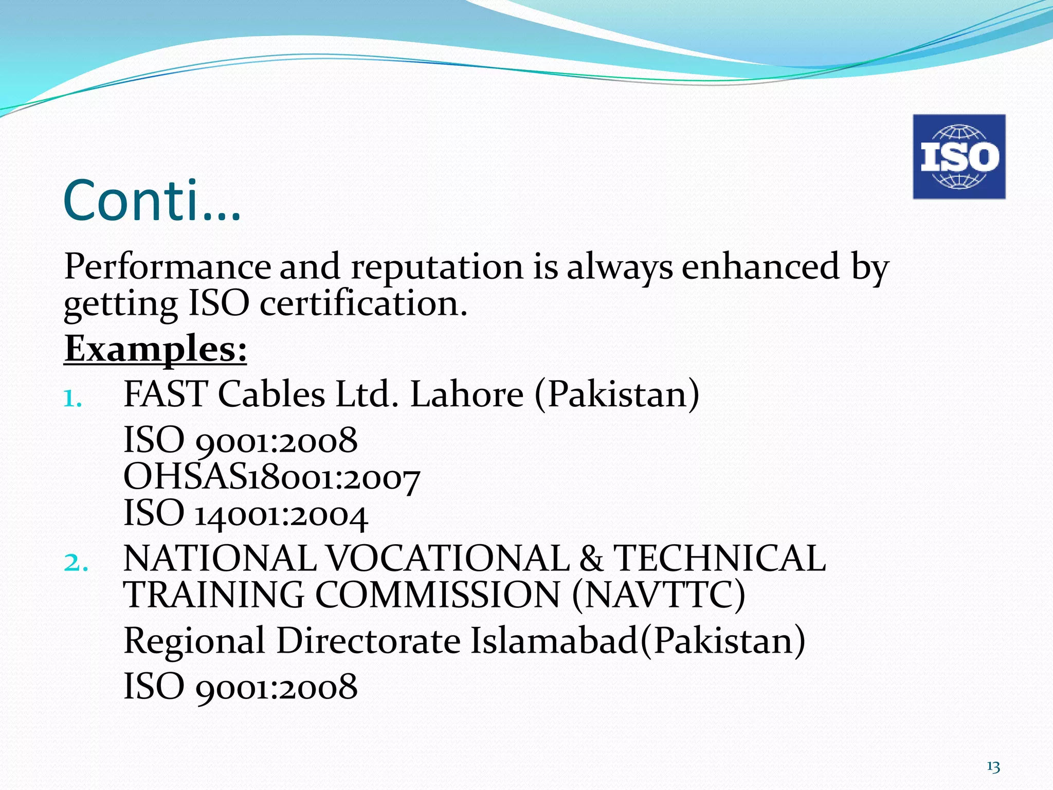 ISO Presentation | PPTX