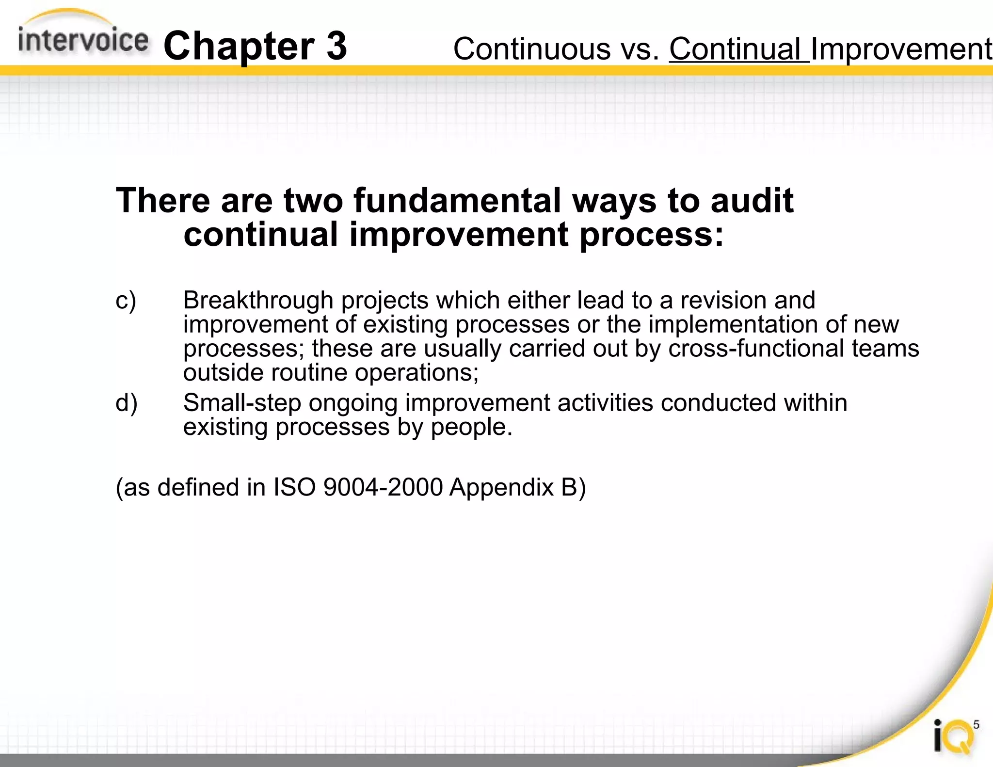 Iso Process Audit Training | PPT