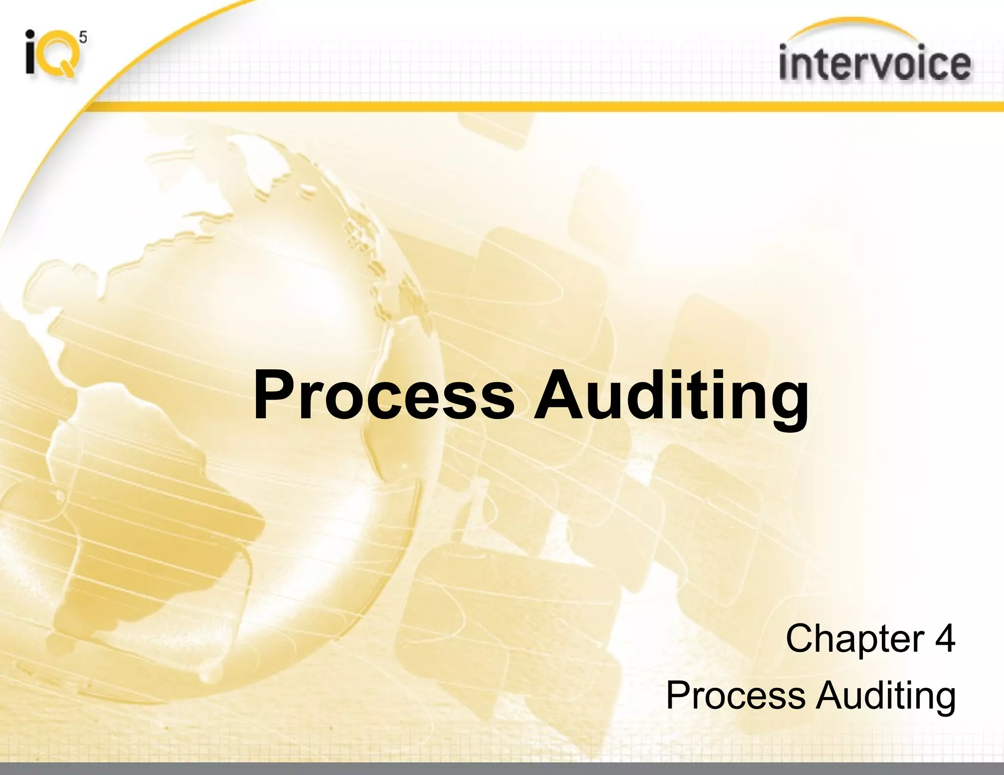 Iso Process Audit Training | PPT