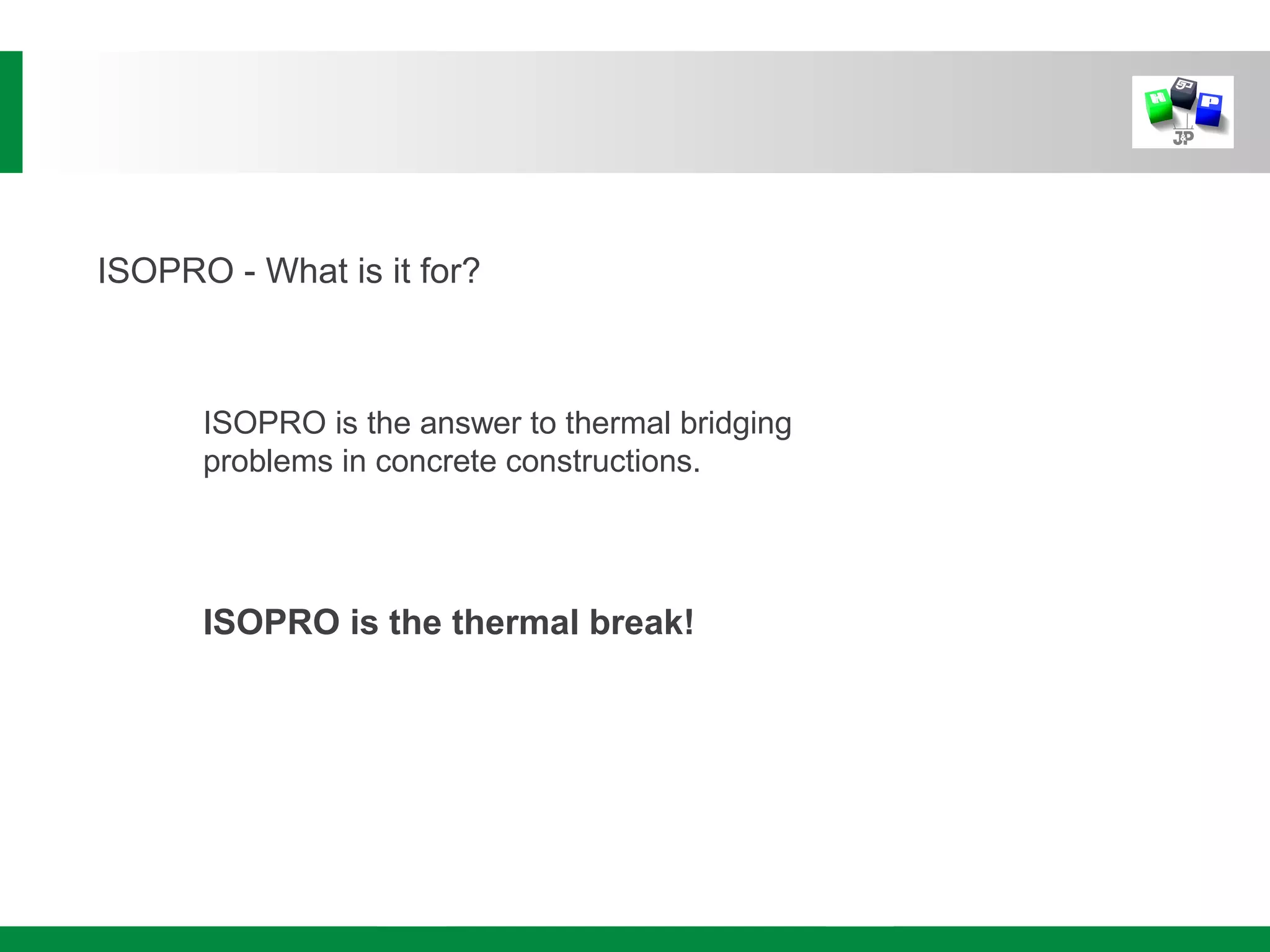 J&P Building Systems Ltd - ISOPRO Balcony Connectors | PPT