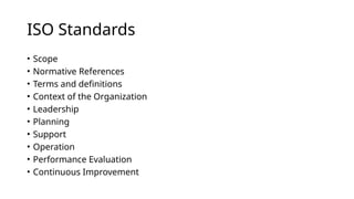 ISO QHSE untuk para pemula di Indonesia di Industri makanan | PPTX