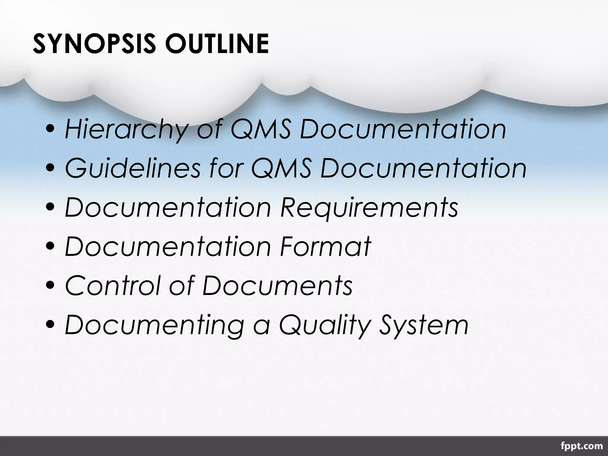 Iso qms documentation | PPT
