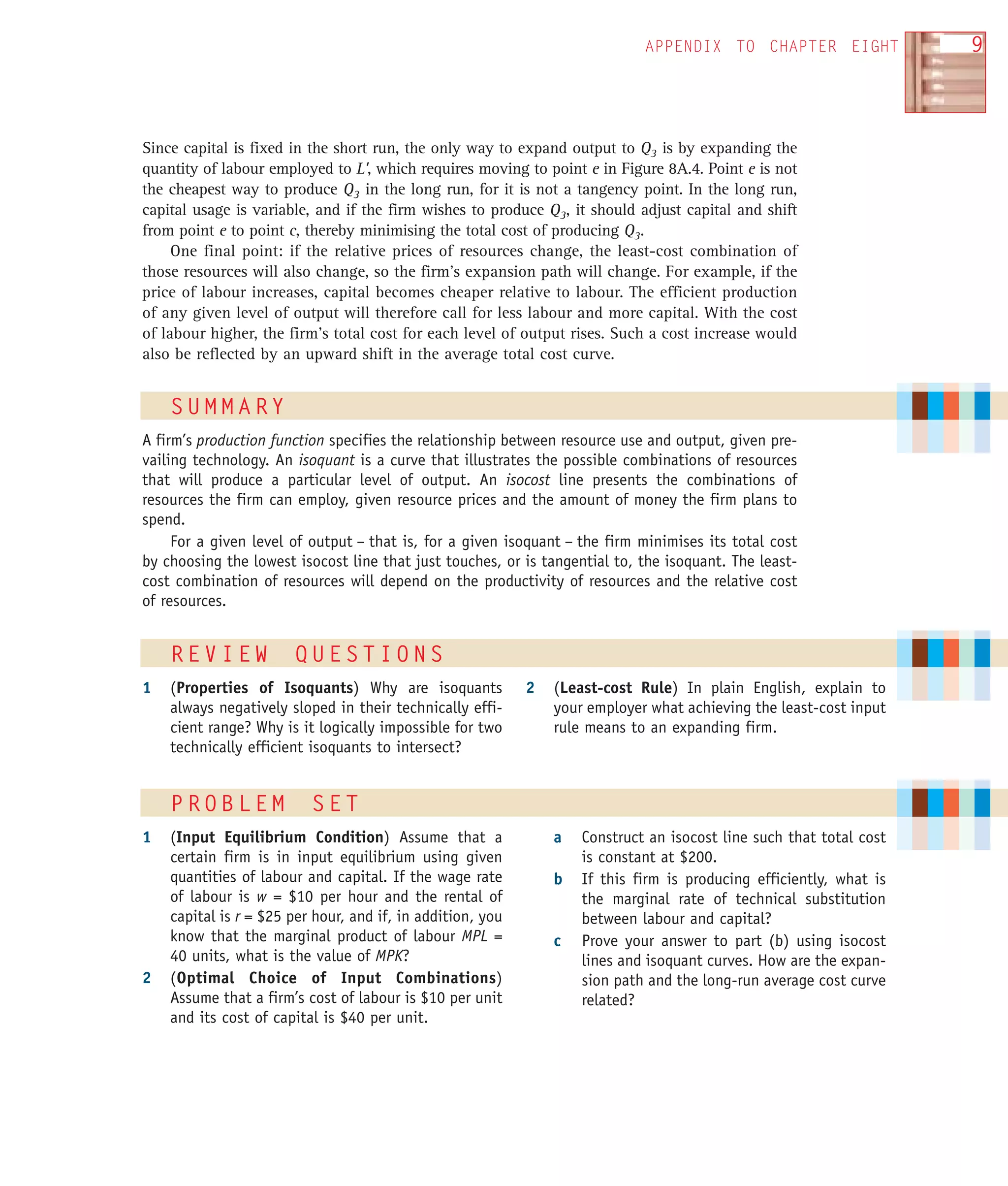Isoquant and isocost | PDF