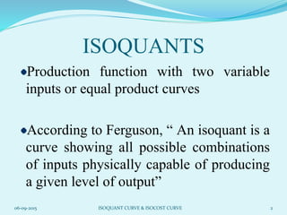 Isoquants | PPTX