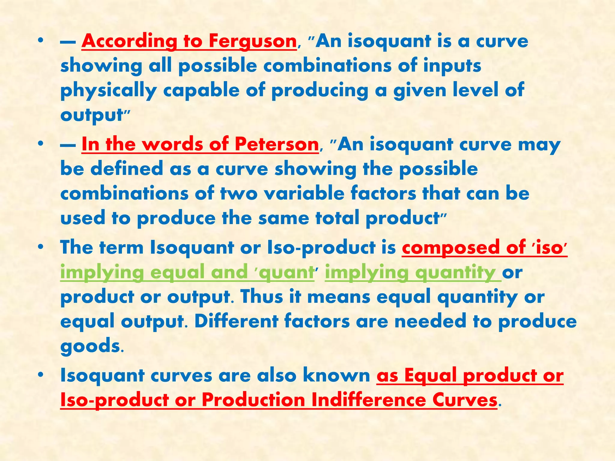 Isoquant curves aditi sinha | PPTX