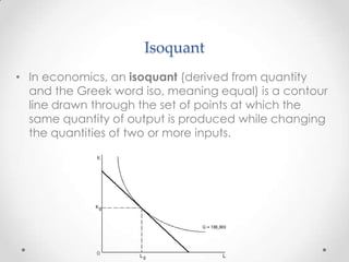 Isoquants and returns to scale | PPTX