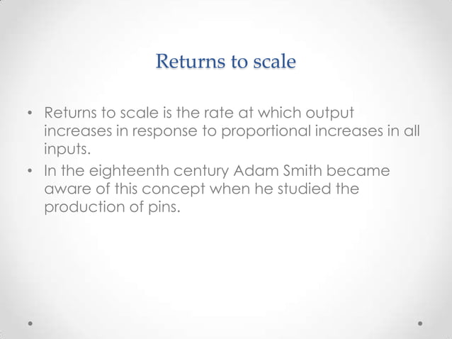 Isoquants and returns to scale | PPTX | Business | Business and Finance