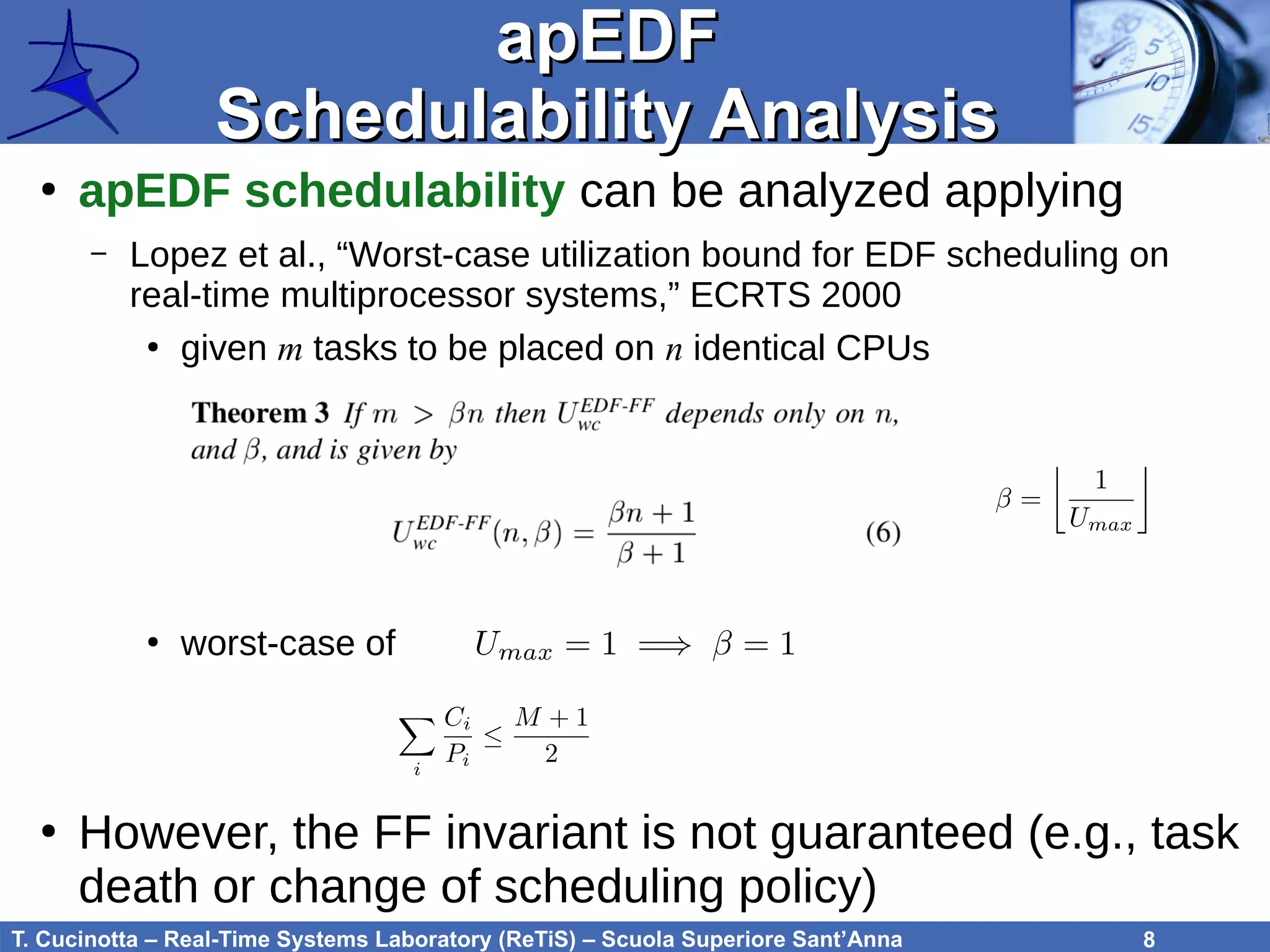 An Evaluation of Adaptive Partitioning of Real-Time Workloads on Linux | PPT