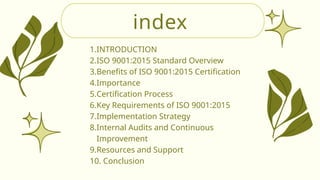 iso 9001 -2015 quality management system | PPTX