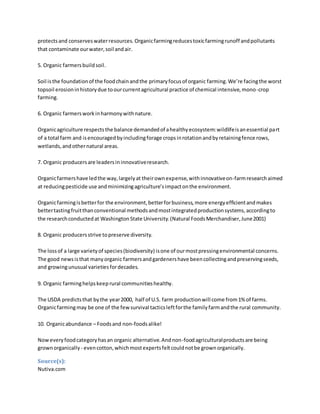 Organic Farming vs Conventional Farming | DOCX