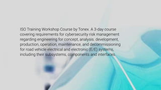 ISO Automotive,SAE 21434 Training, Road Vehicles Cybersecurity ...