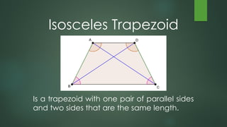 Illustrating the properties of an isosceles trapezoids | PPTX