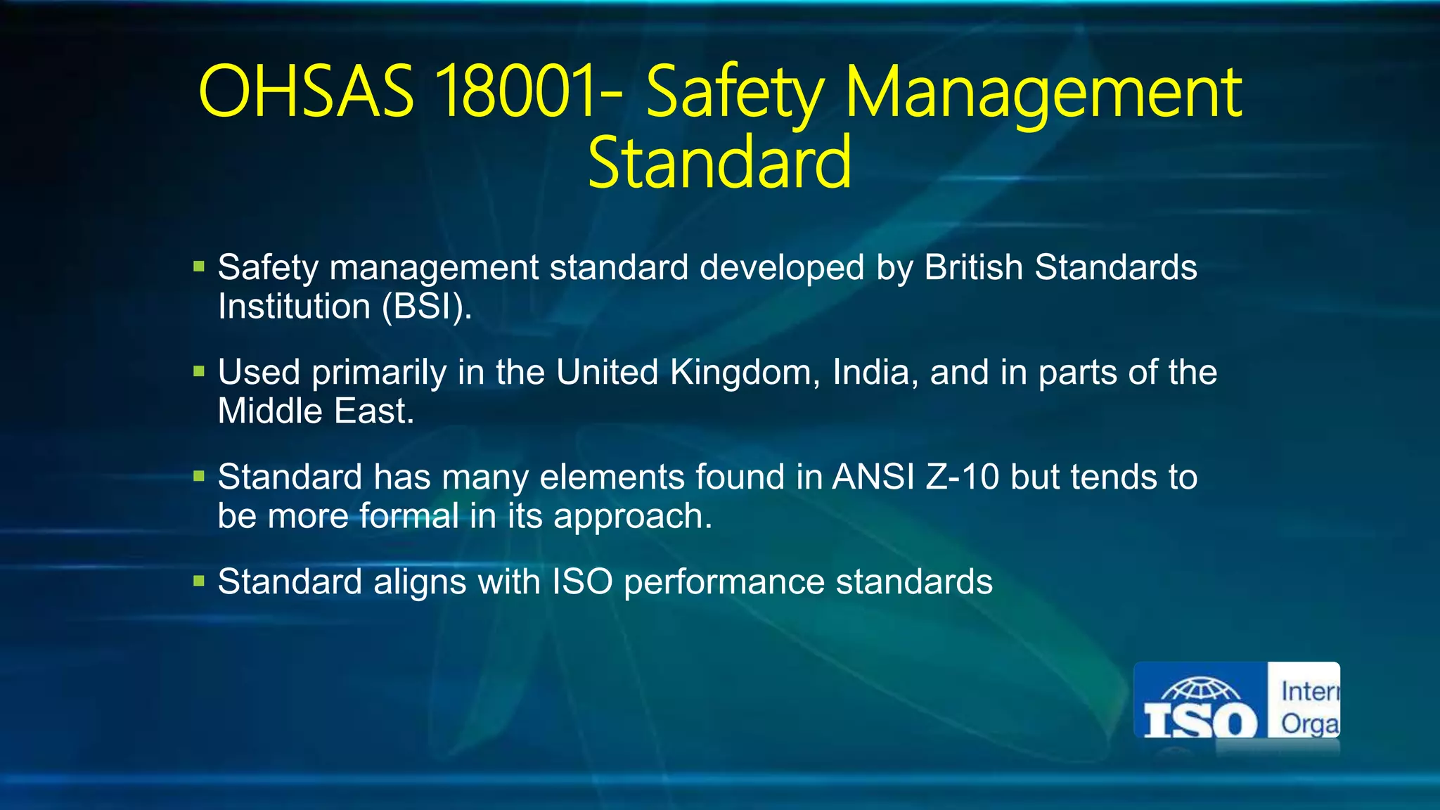 ISO Standard 45001 Occupational Health and Safety Management System | PPTX