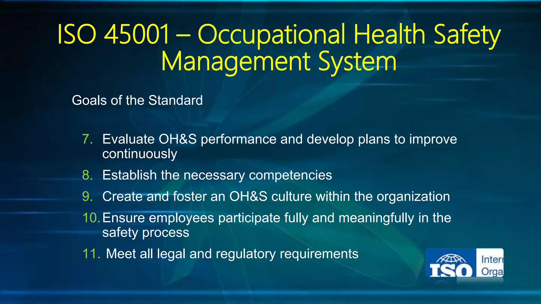 ISO Standard 45001 Occupational Health and Safety Management System | PPTX