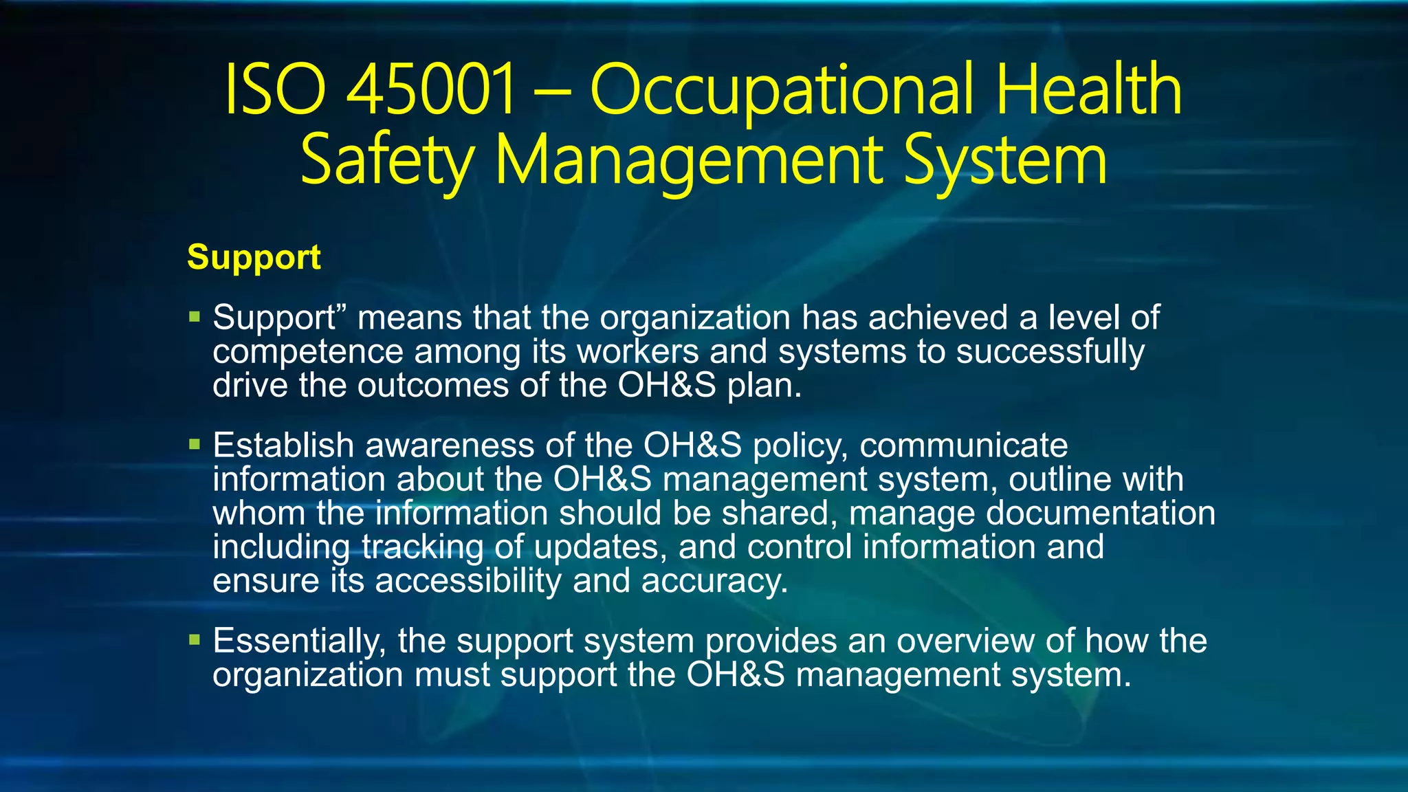 ISO Standard 45001 Occupational Health and Safety Management System | PPTX