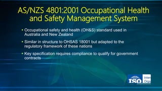 ISO Standard 45001 Occupational Health and Safety Management System | PPTX