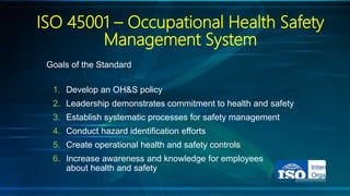 ISO Standard 45001 Occupational Health and Safety Management System | PPTX