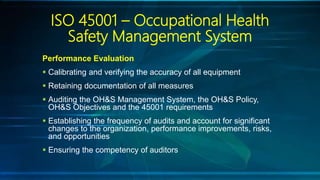 ISO Standard 45001 Occupational Health and Safety Management System | PPTX
