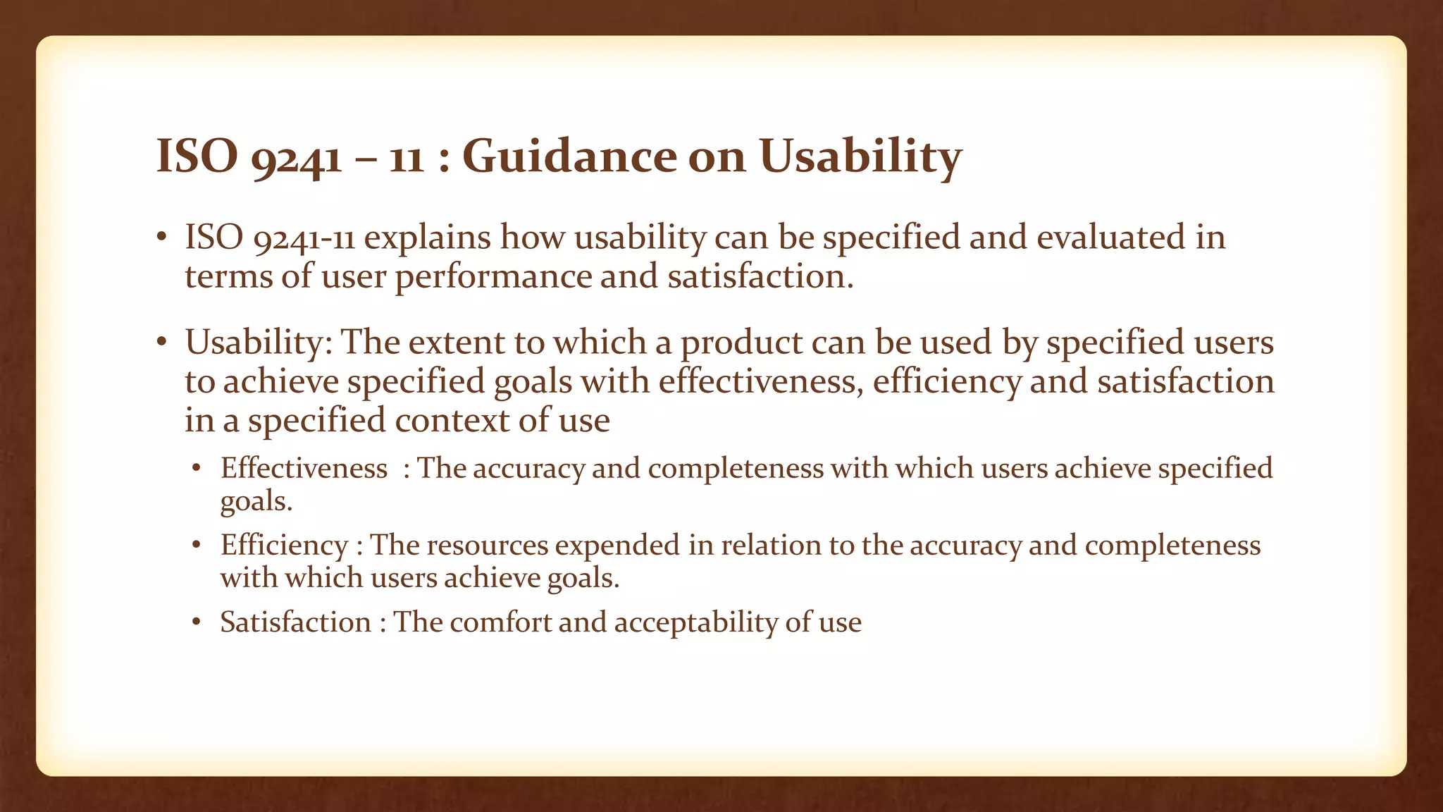 ISO Standard 9241-11 | PPTX