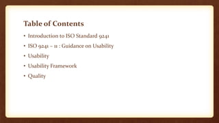 ISO Standard 9241-11 | PPTX