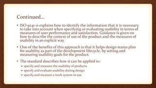 ISO Standard 9241-11 | PPTX