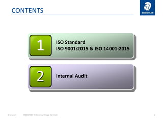 ISO Standard & Internal Audit - Staedtler Indonesia | PPTX