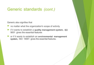 iso standards and significance of iso 9000 | PPTX