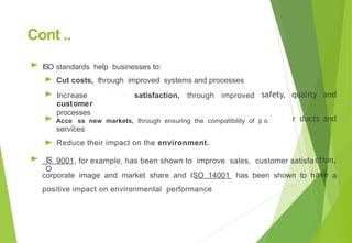 iso standards and significance of iso 9000 | PPTX