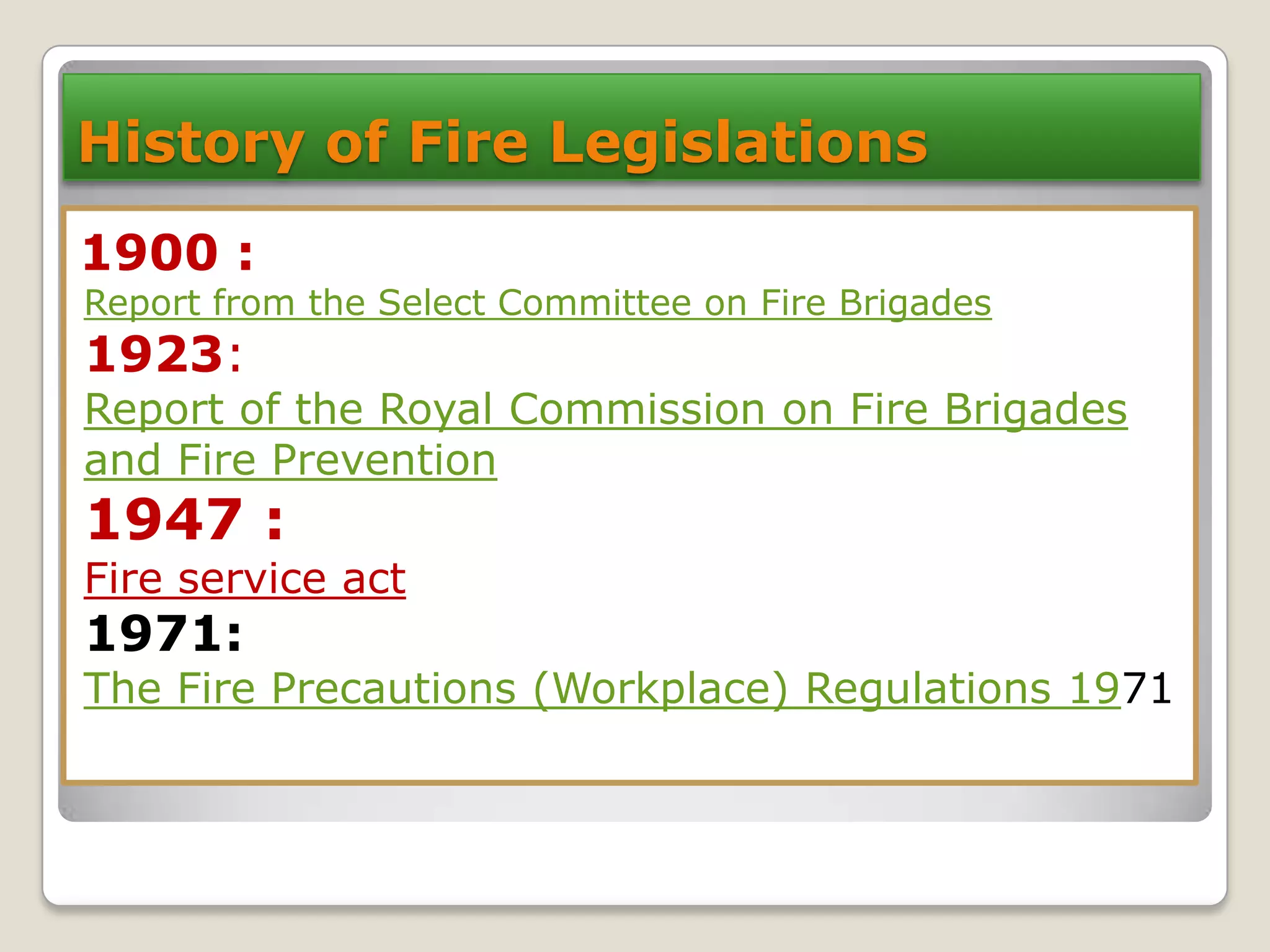 Iso standards on fire safety | PPTX