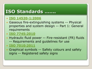 Iso standards on fire safety | PPTX
