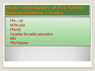 Iso standards on fire safety | PPTX