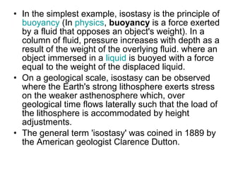 Isostasy-Geomorhology Chapter | PPT | Geography | Science
